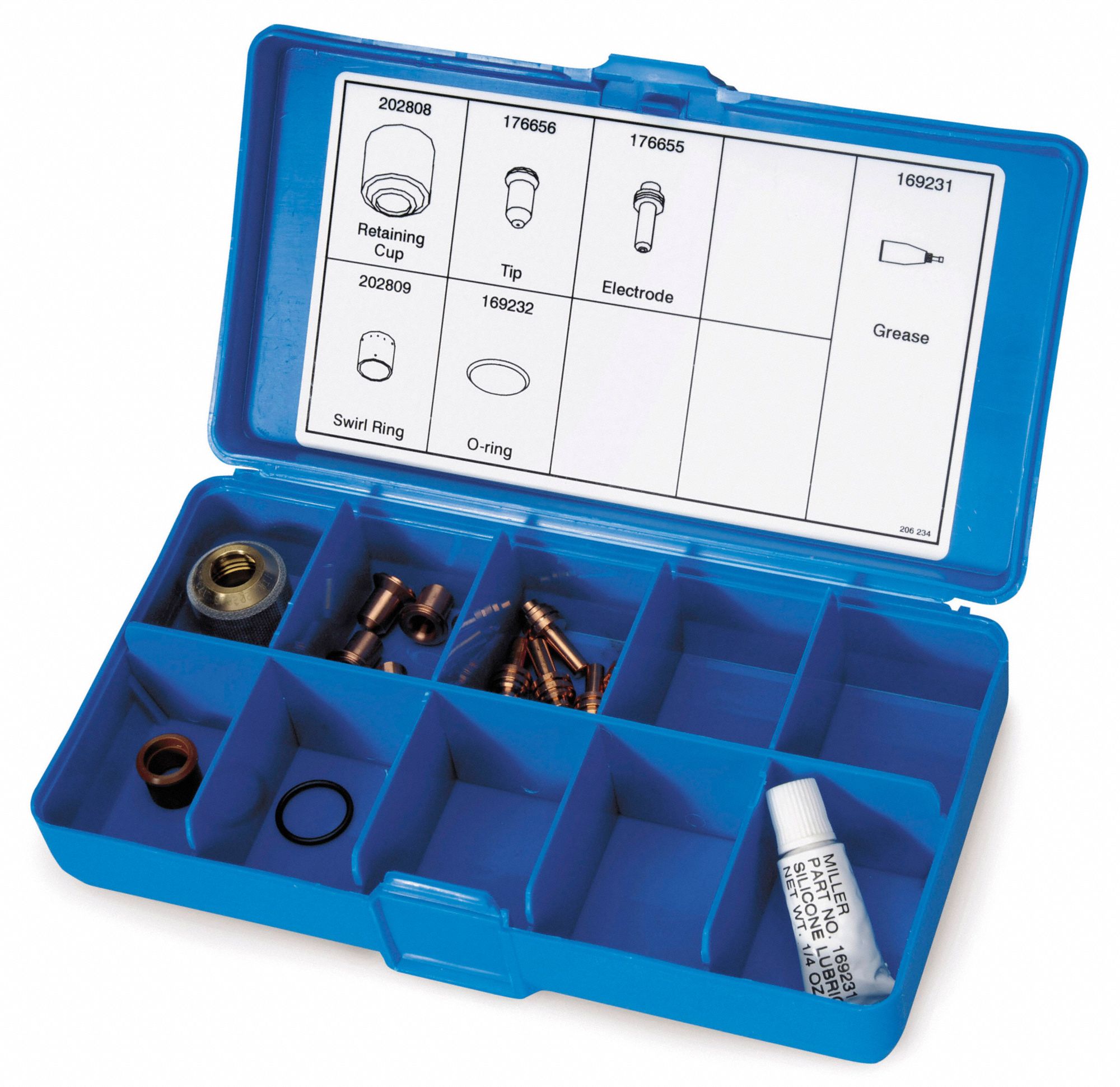 MILLER ELECTRIC Plasma Torch Consumable Kit: ICE-60T, 60 A, 239086 ...