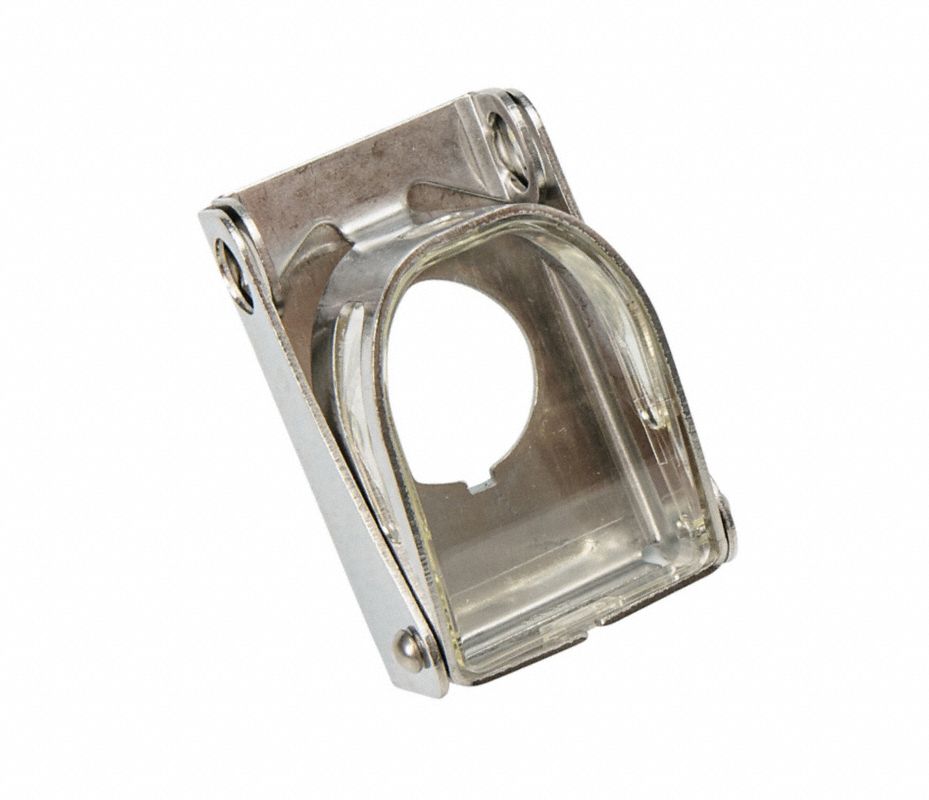 BRADY Cubierta de Seguridad para Botoneras Acero , Acrílico Plateado ...