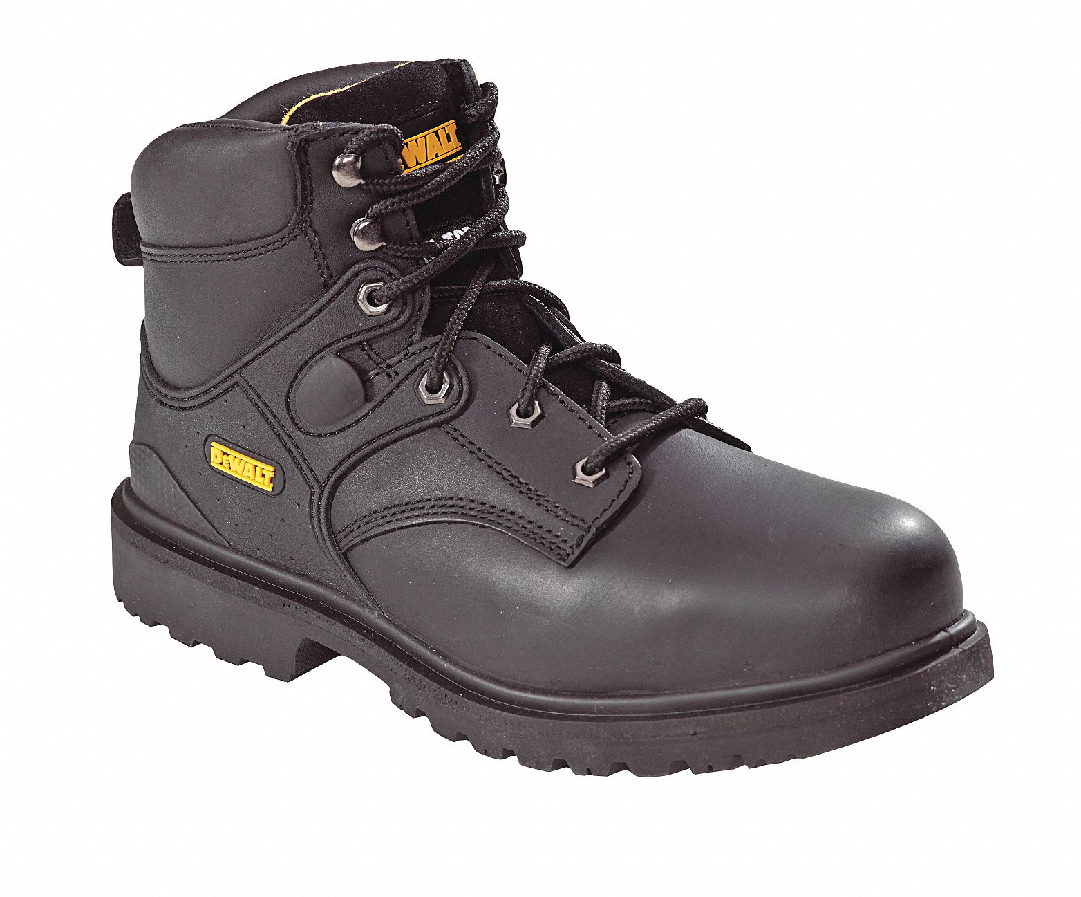 10-1/2, W, Men's, Black, Steel Toe Type, 1 PR - Grainger