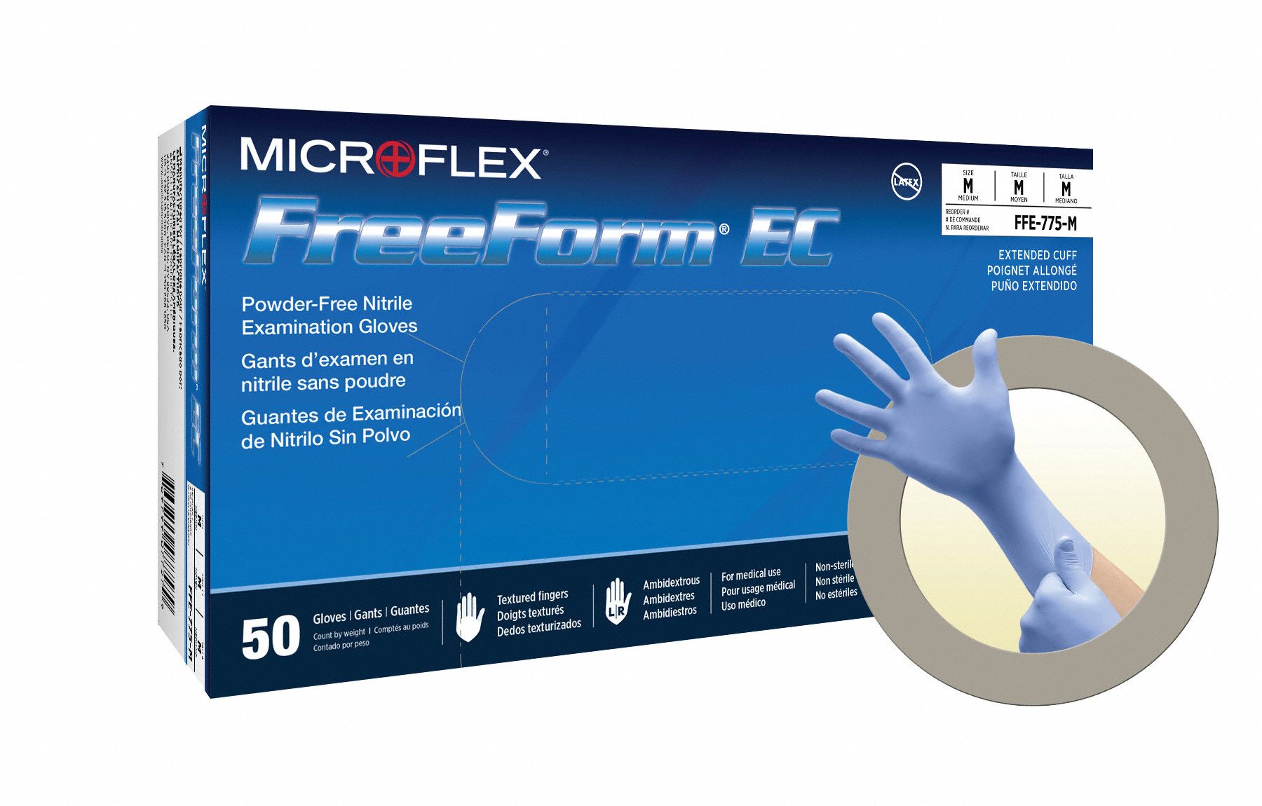 MICROFLEX Disposable Gloves: Gen Purpose/Medical-Grade, 5 mil, Powder ...