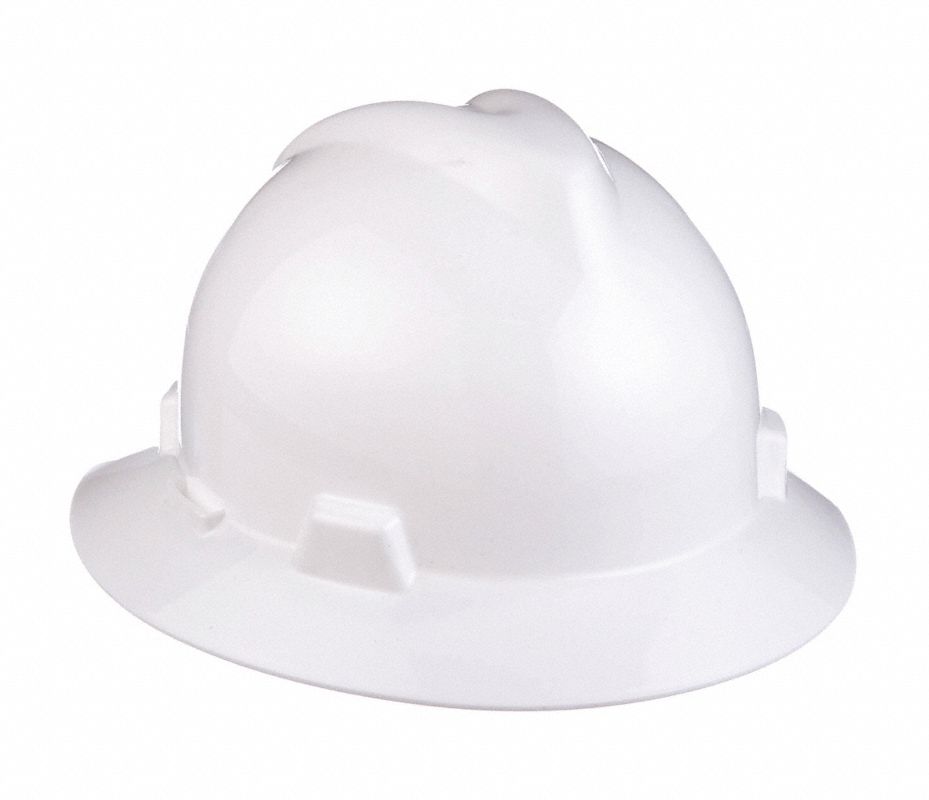 MSA V-Gard® Casco de Seguridad Ala Completa, , Blanco - Cascos de ...