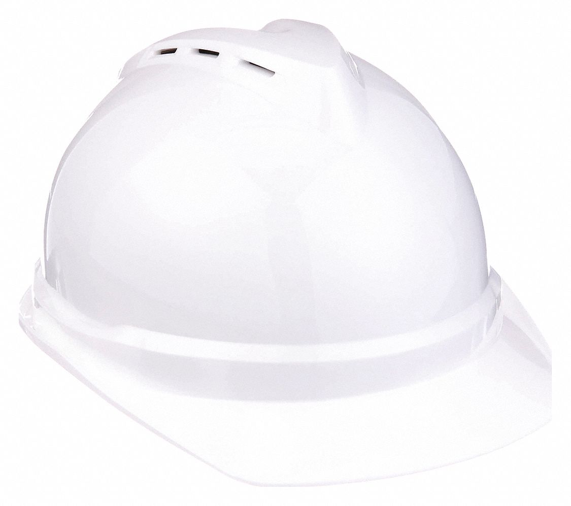 MSA, White, No Graphics, Hard Hat - 3RRV1|10034027 - Grainger