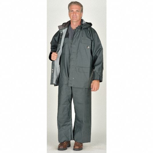 Rain Jacket with Detachable Hood - Grainger