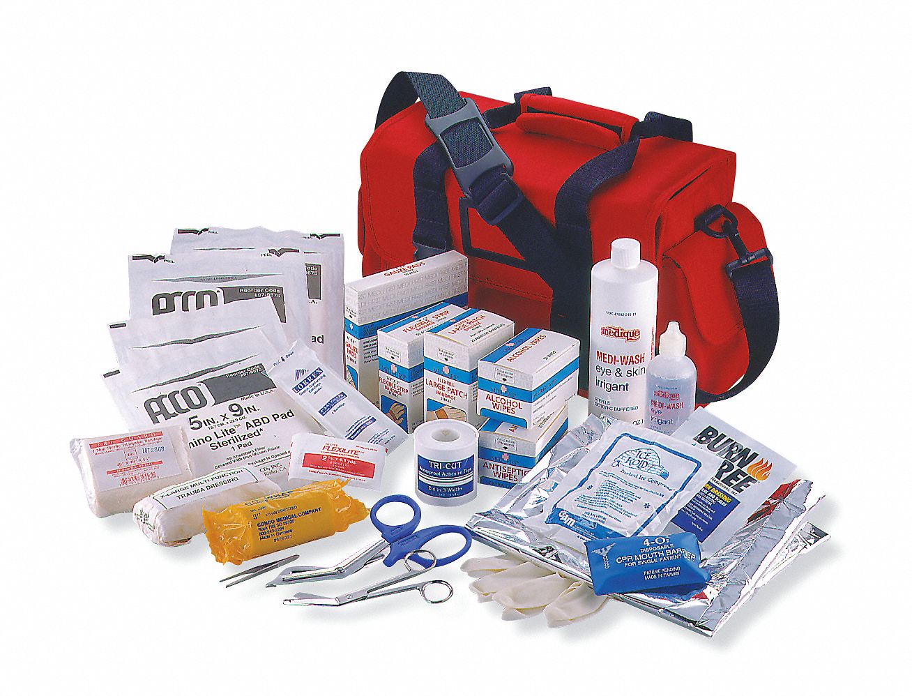 MEDI-FIRST Emergency Medical Kit, 50 People Served, Number of ...