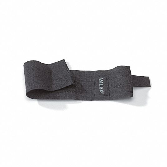 Double Strap Wrist Support, Elastic Material, Black, Universal - Grainger