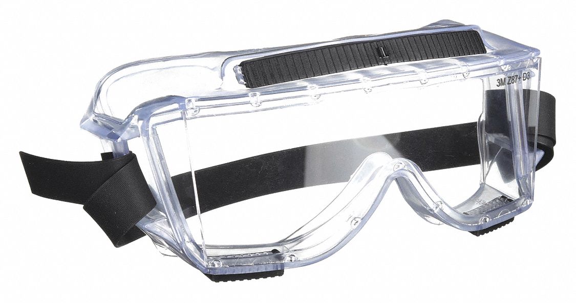 3M, Clear Lens Color, Uncoated, Safety Goggles - 3RYD8|40304-00000-10 ...