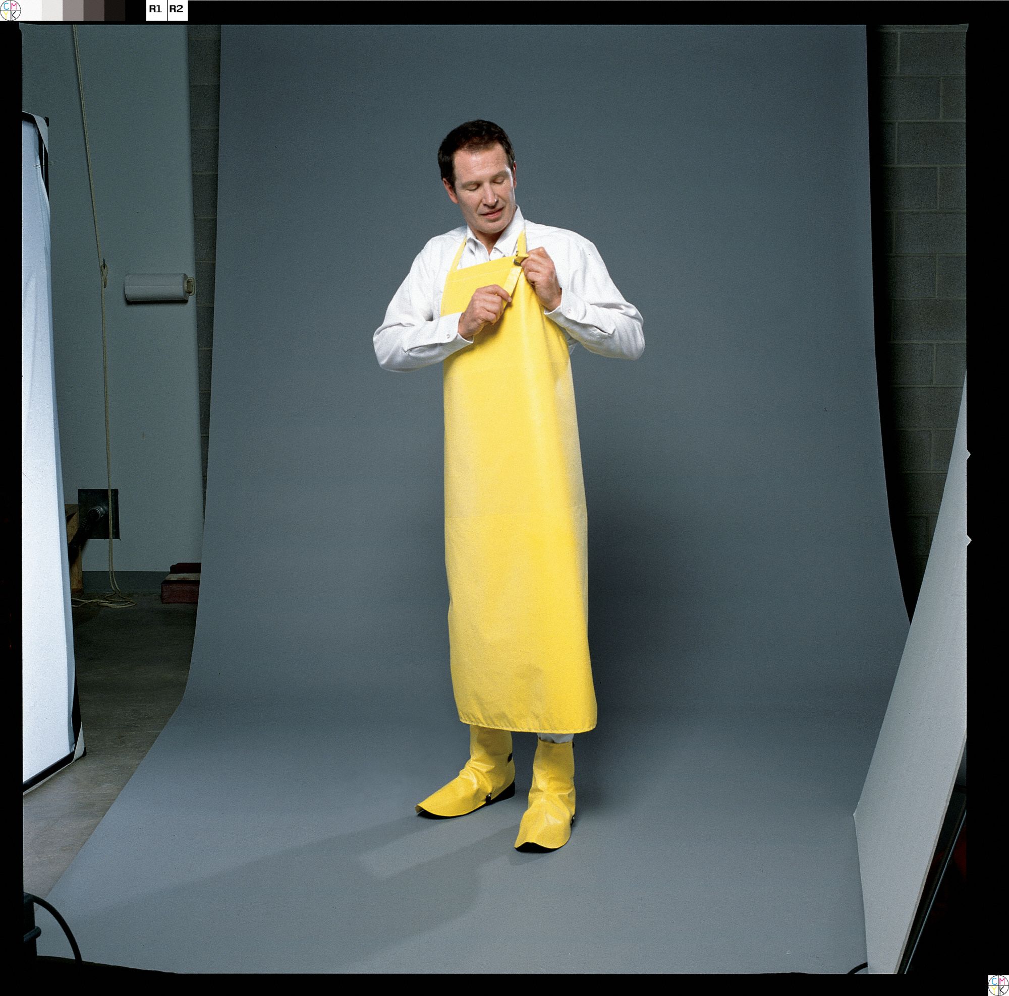 48 in Overall Lg, White, Chemical Resistant Bib Apron - 3RYR1|1026673 ...