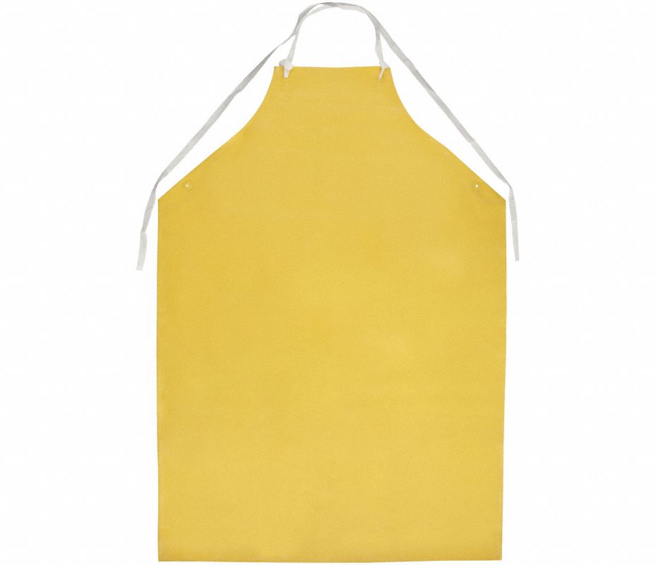 ALPHATEC Mandil con Peto Resistente a Químicos, Amarillo, Longitud 45 ...