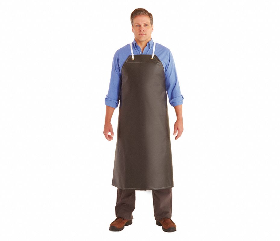 ALPHATEC Mandil con Peto Resistente a Químicos, Negro, Longitud 45 ...