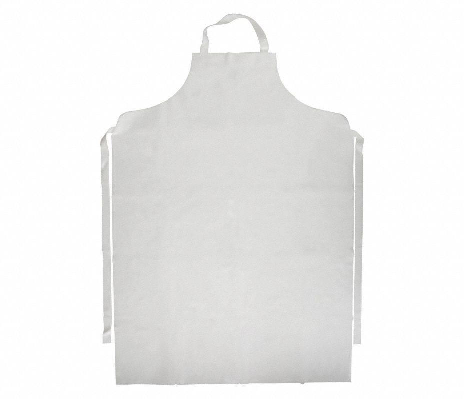 ALPHATEC Mandil con Peto Resistente a Químicos, Blanco, Longitud 45 ...