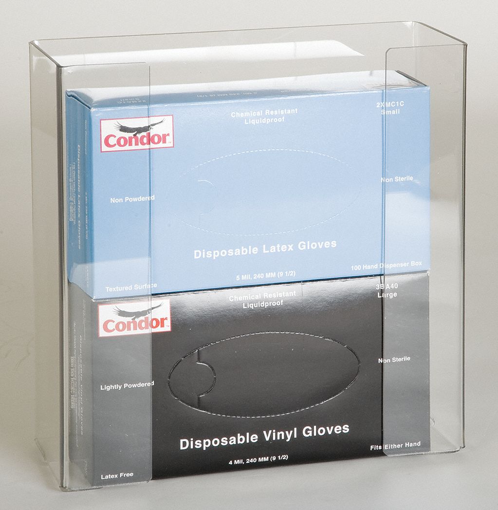 GRAINGER APPROVED Glove Box Dispenser, 2 Boxes - 3RZT2|3RZT2 - Grainger