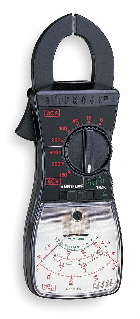 AMPROBE Analog Clamp On Ammeter, 1.0 in (25 mm) Jaw Capacity - 2T967|FS ...