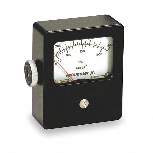Air Velocity Meter, Moving Vane, 0 to 200, 0 to 800 Velocity (FPM ...
