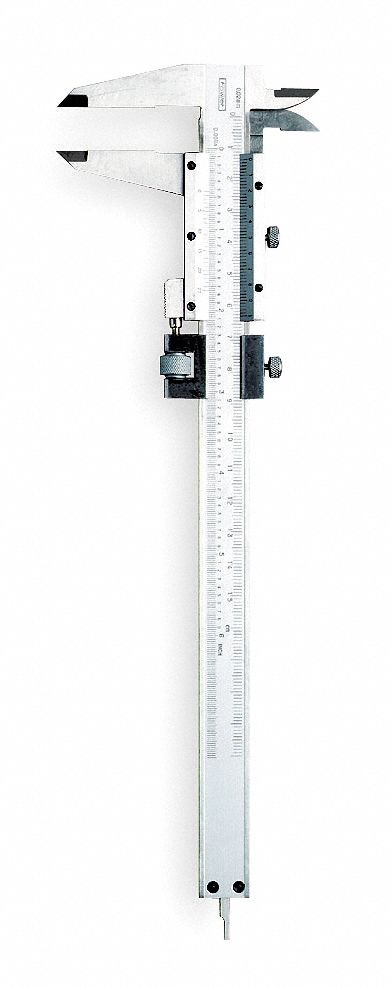FOWLER Vernier Caliper, 0 to 6 Range (In.), 0.001 Graduations (In ...