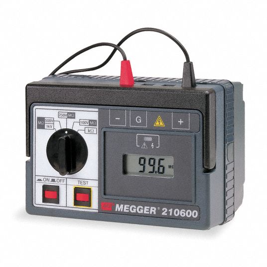 Digital LCD Battery Operated Megohmmeter; Insulation Resistance Range ...