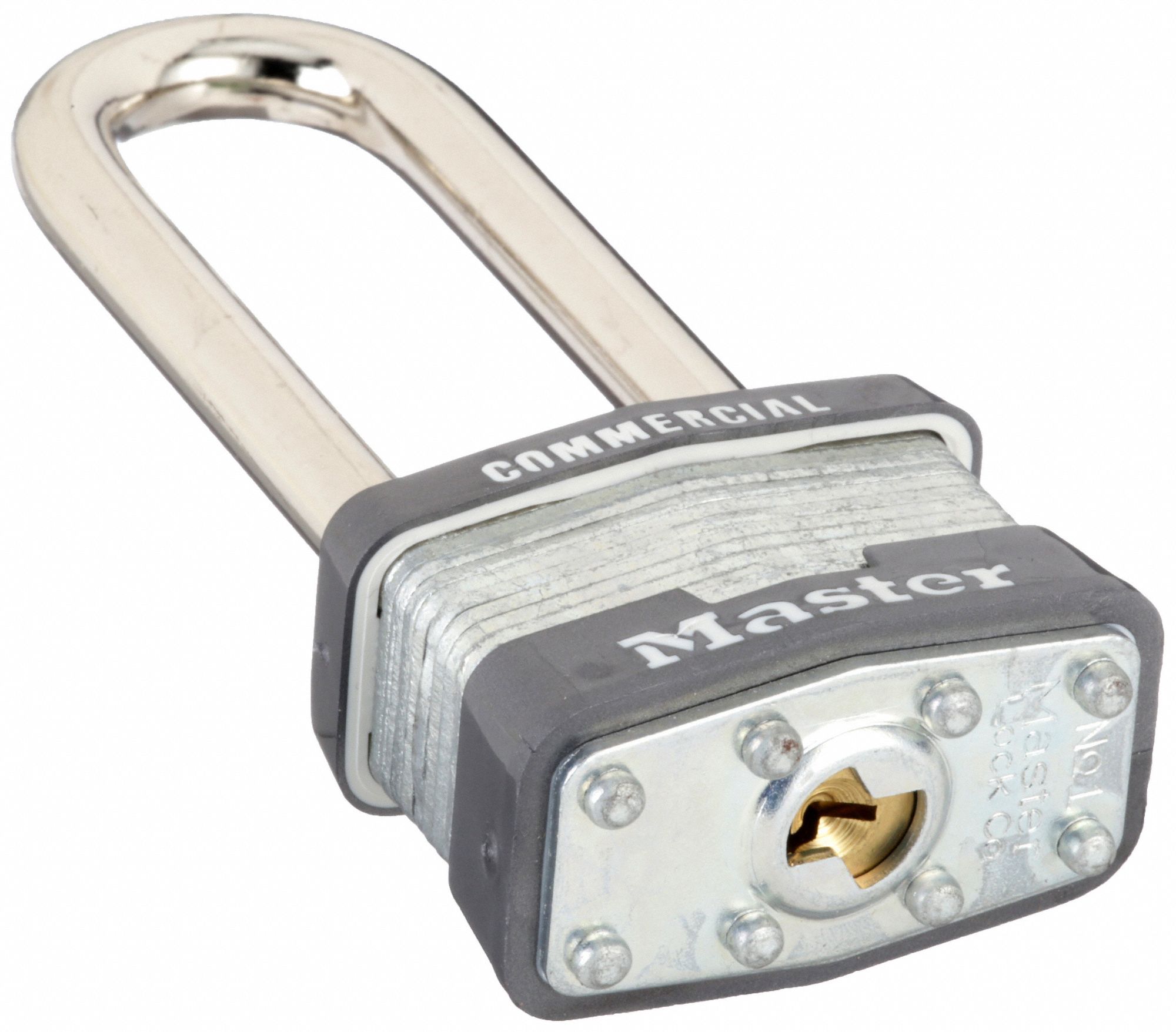MASTER LOCK Padlock: 2 1/2 in Vertical Shackle Clearance, 3/4 in ...