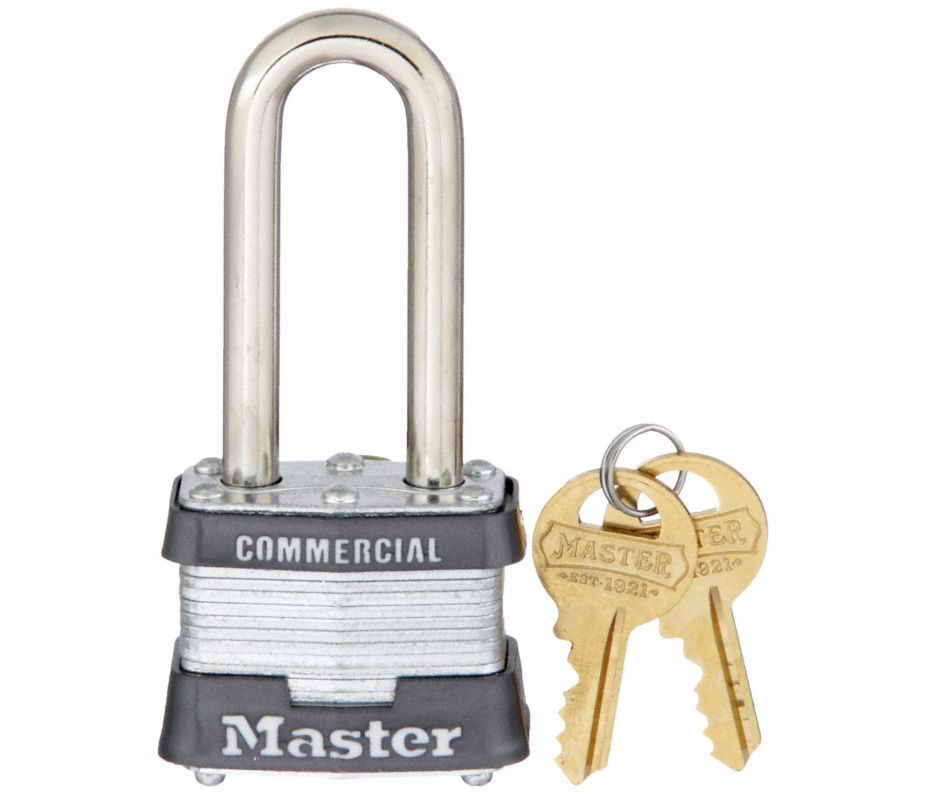 MASTER LOCK Candado, Acero, 2", 5/8", 9/32", 0344, MASTER LOCK ...