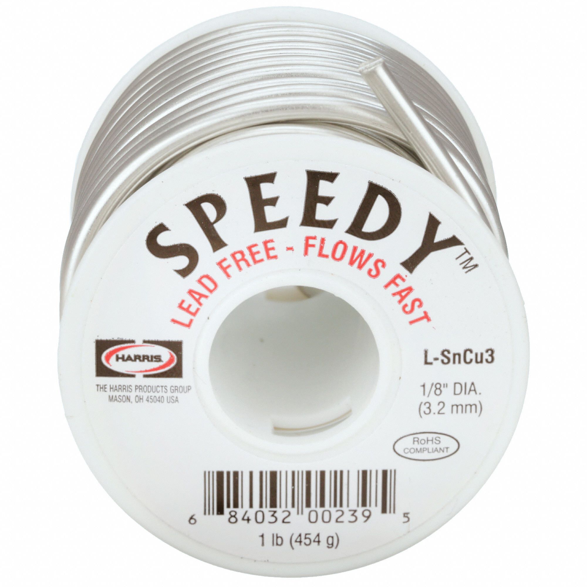 HARRIS Solder Wire: 1/8 in x 1 lb, Speedy - 3THF7|SPDY61POP - Grainger