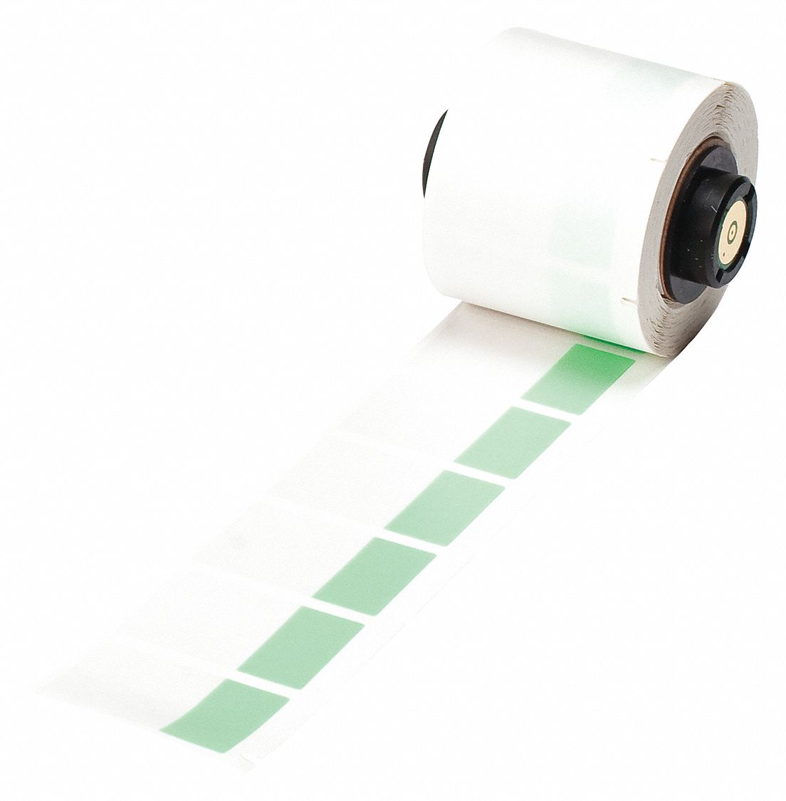 1 1/2 in x 1 in, Vinyl, Precut Label Roll - 3THY7|PTL-31-427-GR - Grainger
