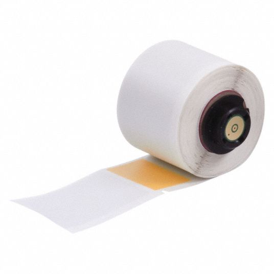 4 in x 1 1/2 in, Vinyl, Precut Label Roll - 3THZ3|PTL-33-427-OR - Grainger