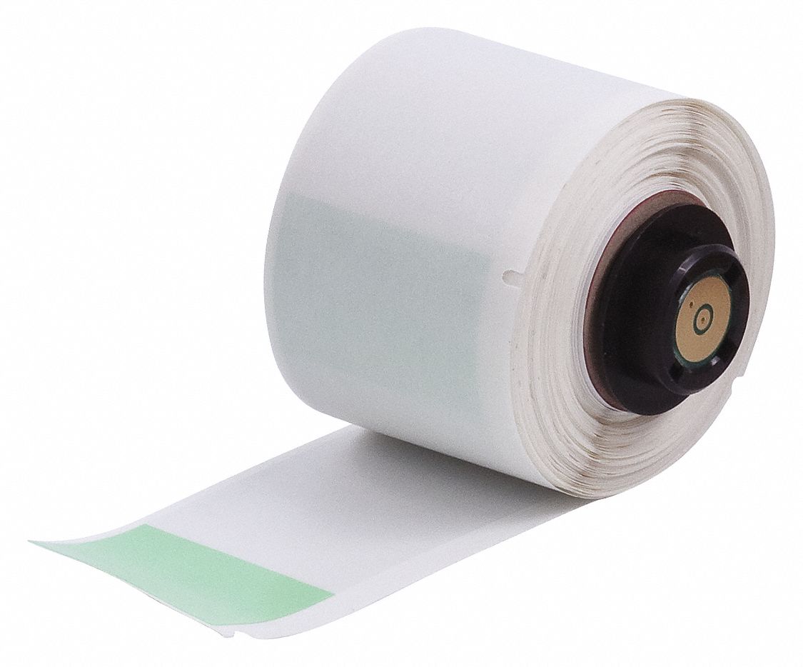 4 in x 1 1/2 in, Vinyl, Precut Label Roll - 3THZ4|PTL-33-427-GR - Grainger