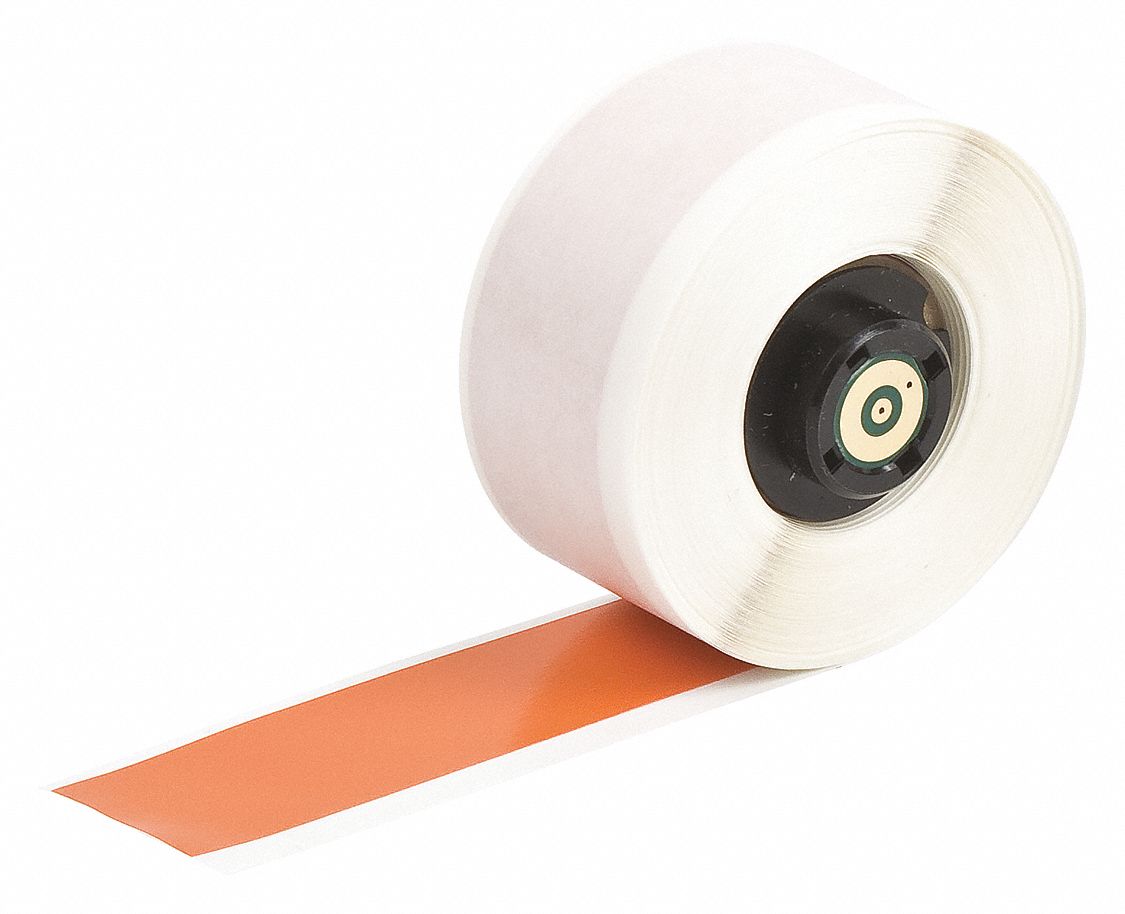 1 in x 50 ft, Vinyl, Continuous Label Stock - 3TJA7|PTL-42-439-OR ...