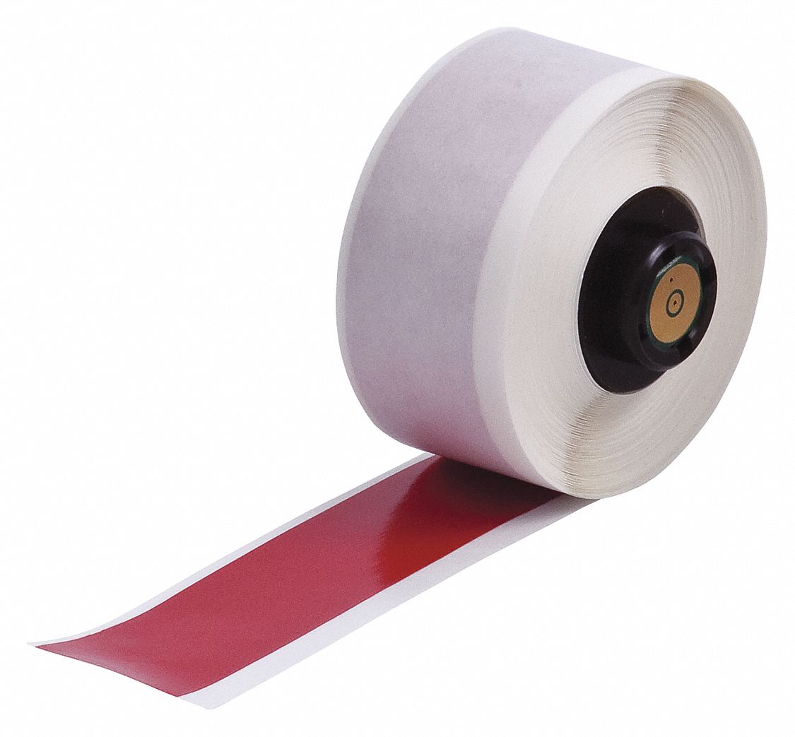 1 in x 50 ft, Vinyl, Continuous Label Roll - 3TJA8|PTL-42-439-RD - Grainger