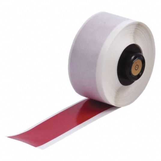 1 in x 50 ft, Vinyl, Continuous Label Roll - 3TJA8|PTL-42-439-RD - Grainger