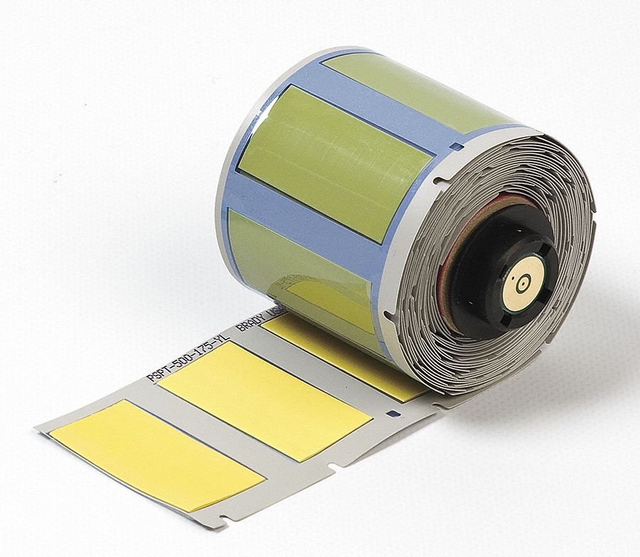 1/2 in x 1 3/4 in, Polyolefin, Precut Label Roll - 3TJD9|PSPT-500-175 ...