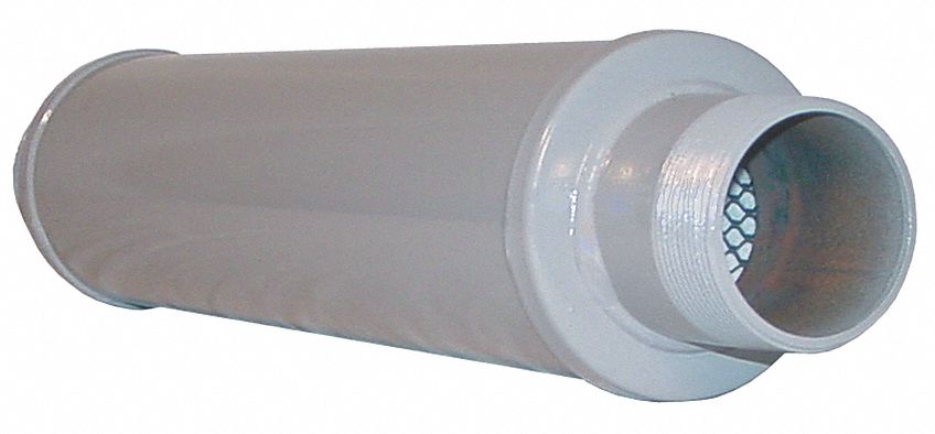 SOLBERG SILENCER,1 1/2 MNPT OUT,155 MAX CFM - Inlet Filters and Filter ...