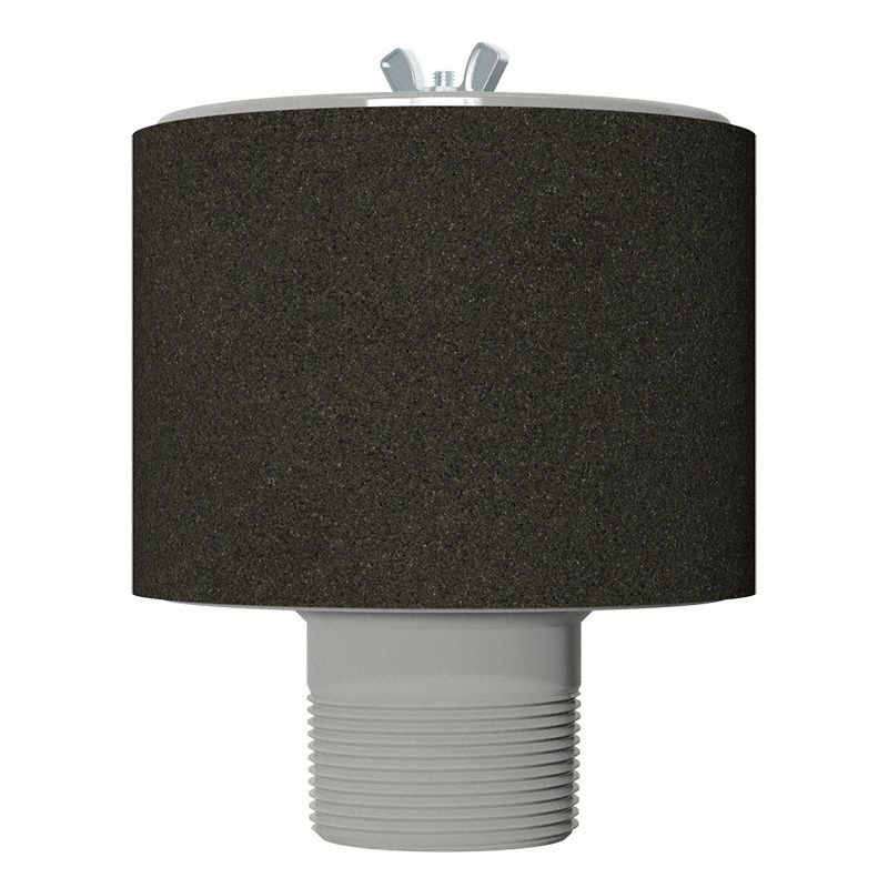 SOLBERG Filter Silencer: 2 in (M)NPT Inlet Size, 135 cfm, 7.25 in ...