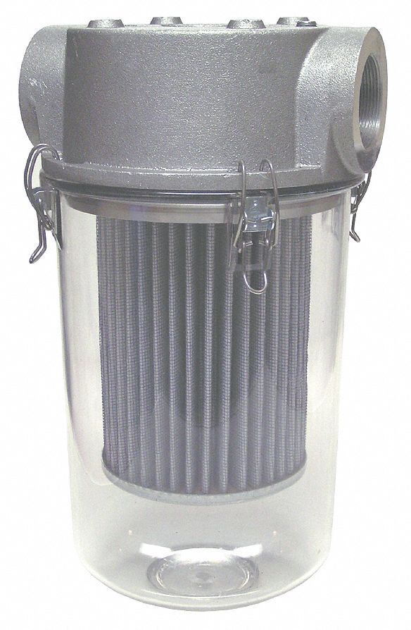 SOLBERG, 5 micron Rating, 99% Efficiency, T-Style Inlet Vacuum Filter ...