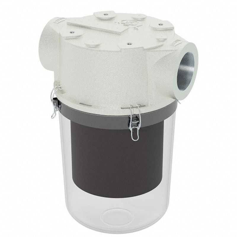 SOLBERG T-Style Inlet Vacuum Filter: 5 micron Rating, 99% Efficiency ...