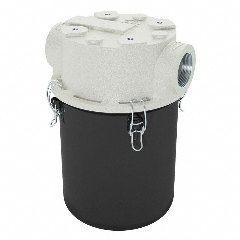 SOLBERG T-Style Inlet Vacuum Filter: 5 micron Rating, 99% Efficiency, 9 ...