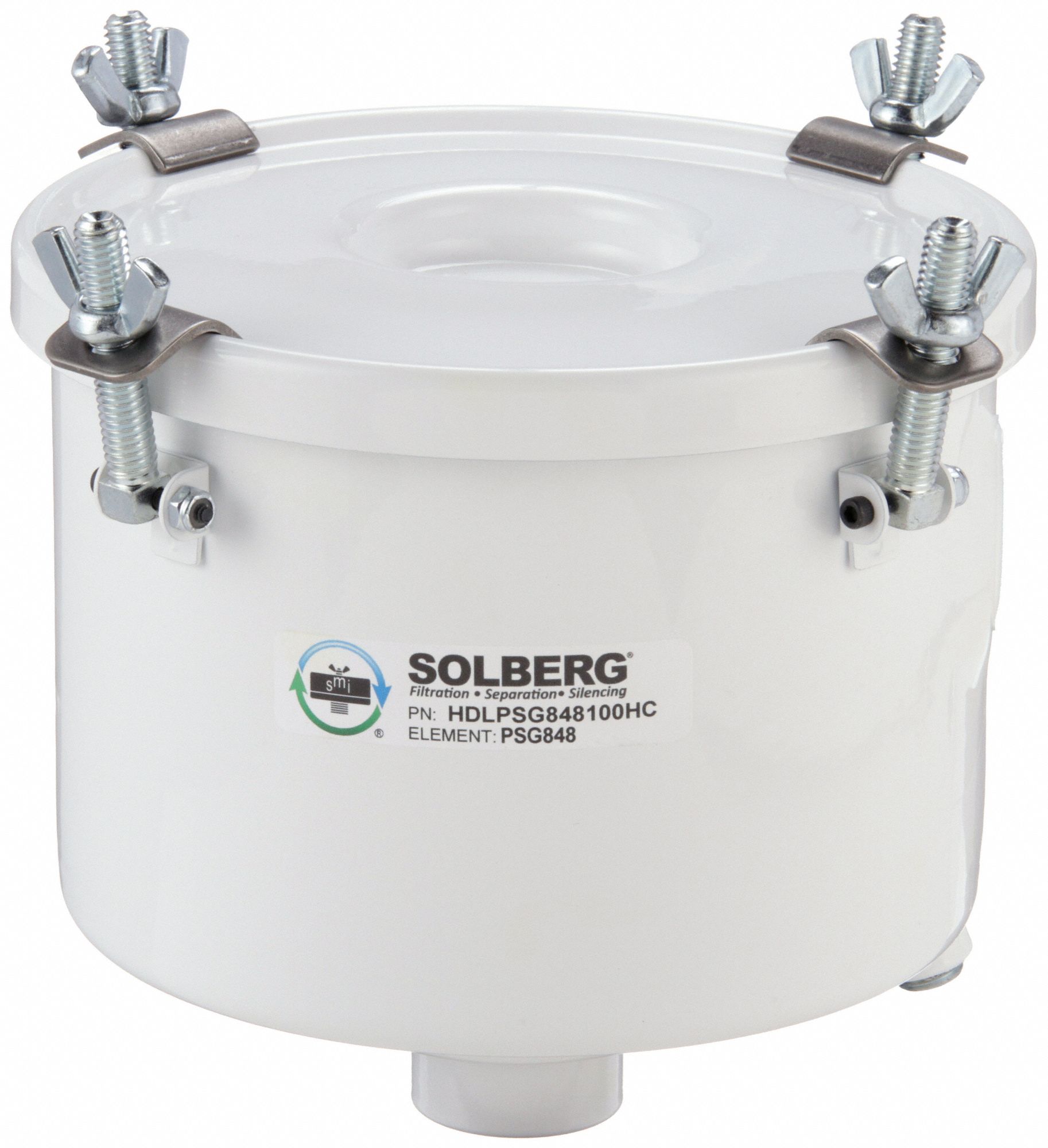 SOLBERG, 0.3 micron Rating, 99.97% Efficiency, Pneumatic Oil Filter ...