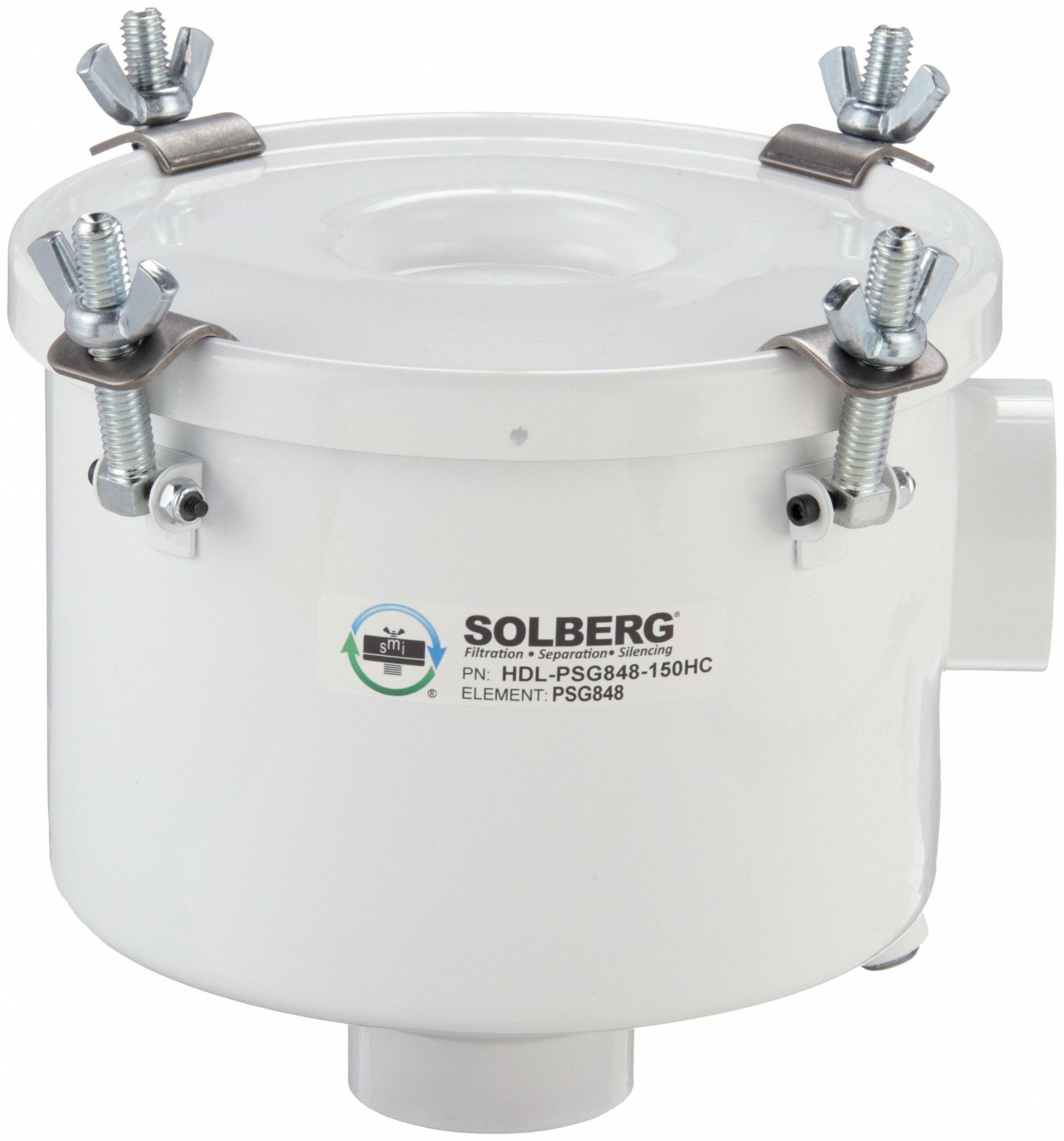 SOLBERG, 0.3 micron Rating, 99.97% Efficiency, Pneumatic Oil Filter ...