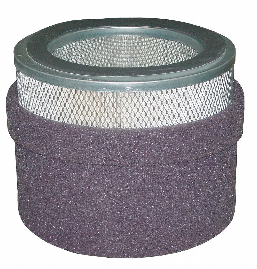 SOLBERG, Paper, 9.62 in Overall Ht, Filter Element - 3TLK8|274P - Grainger