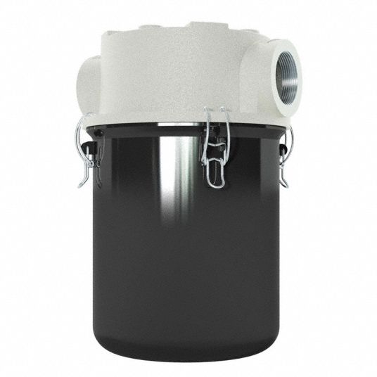 SOLBERG, 5 micron Rating, 99% Efficiency, T-Style Inlet Vacuum Filter ...