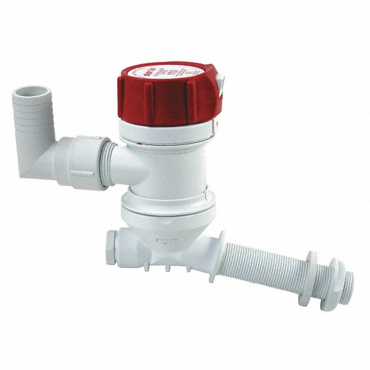 1,100 gph Max Flow, Through-Hull Angled Pickup Tube, Livewell Pump ...