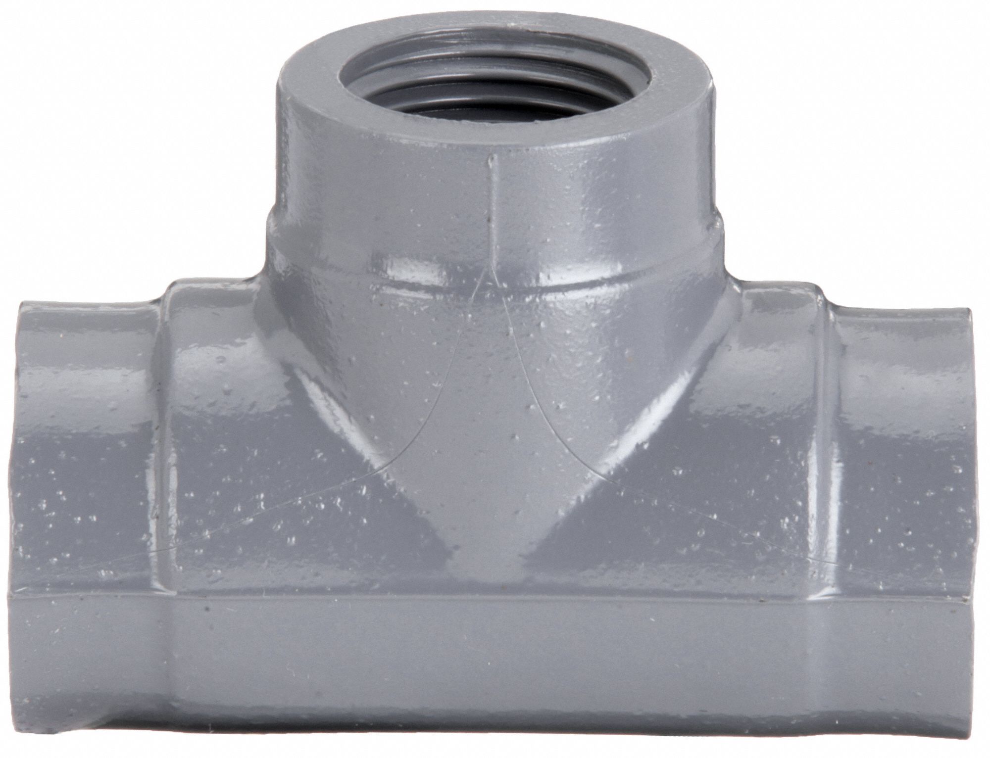 GRAINGER APPROVED PVC Tee, FNPT x FNPT x FNPT, 1-1/2 in Pipe Size ...