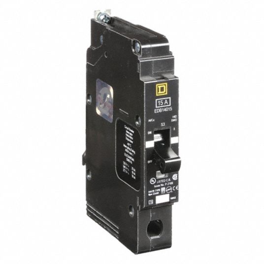 SQUARE D, 15 A, 277V AC, Miniature Circuit Breaker - 3TW12|EDB14015 ...