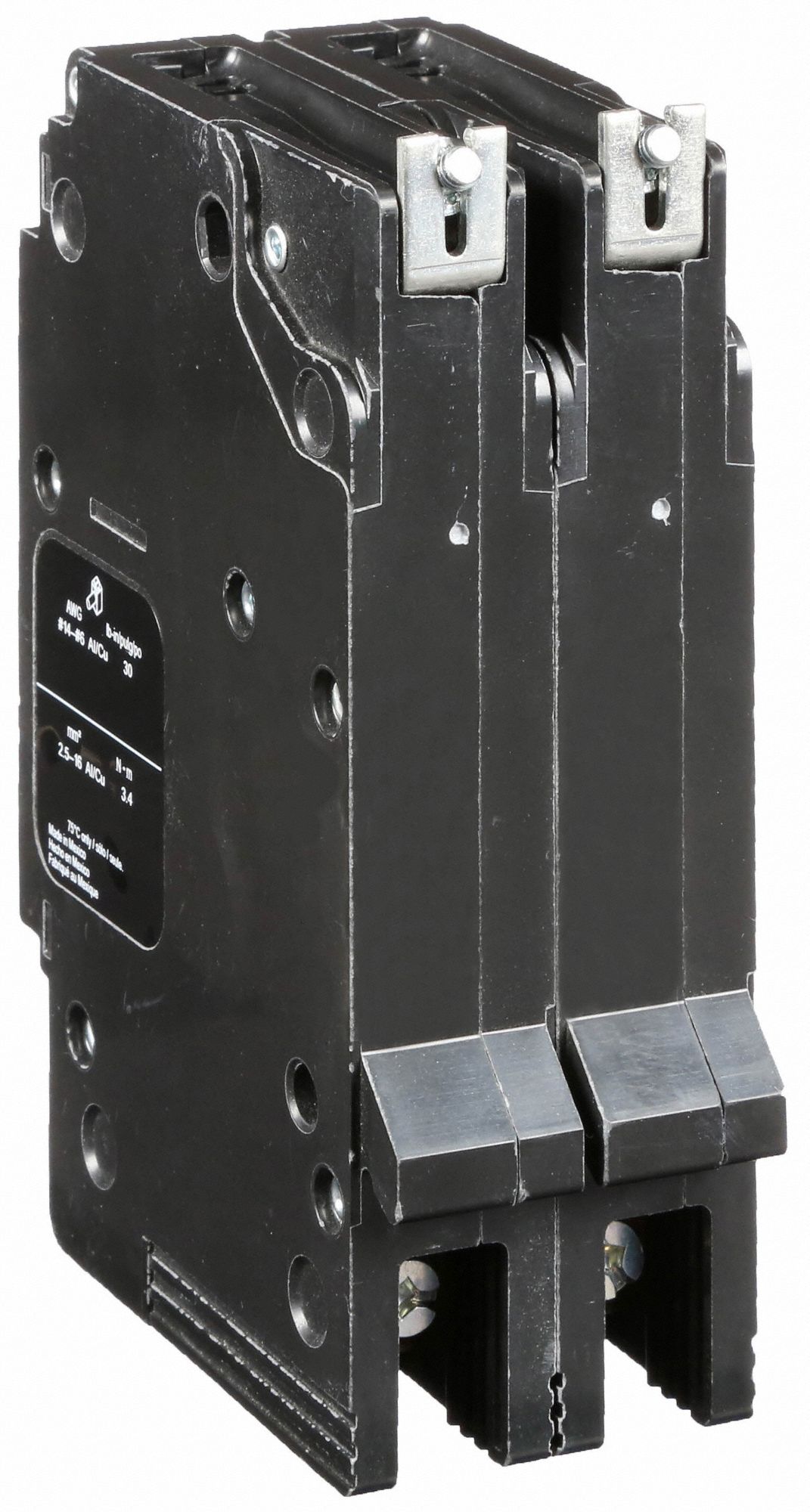 SQUARE D Miniature Circuit Breaker: 30 A, 277/480V AC, Single Phase, 18kA at 277/480V AC, 2 ...