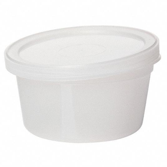 HDPE, 4 fl oz Capacity - oz, Specimen Container - 3TWJ9|453565 - Grainger