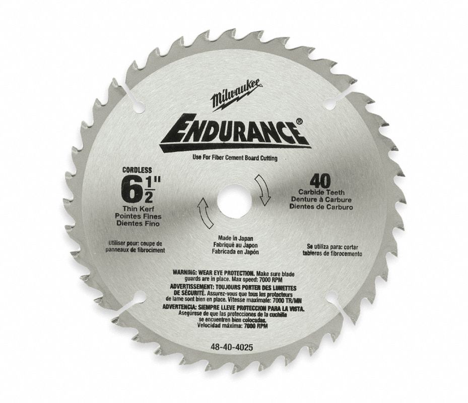 MILWAUKEE Disco de Sierra Circular, 6-1/2", No, Carburo - 3TY41 | 48-40 ...