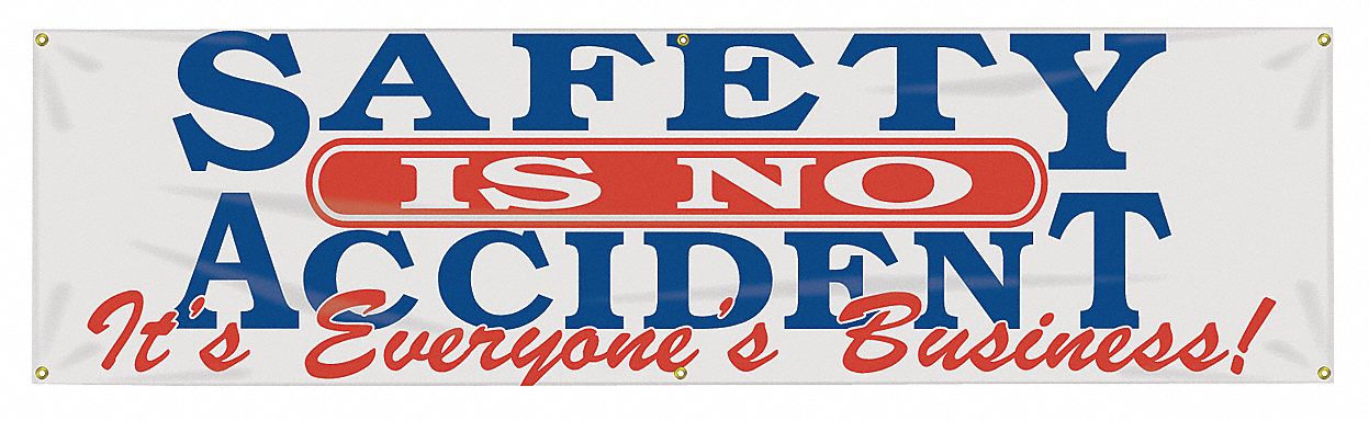 Poly Sheeting, 34 in x 120 in Nominal Sign Size, Safety Banner - 3TZF3 ...