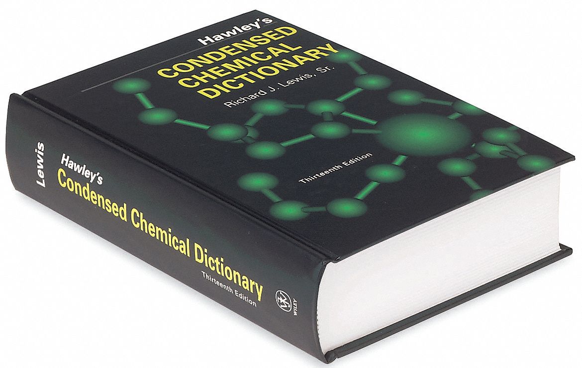JOHN WILEY & SONS, Chemical/HAZMAT Training, English, Chemical Dictionary - 3TZJ3|0471768650 ...
