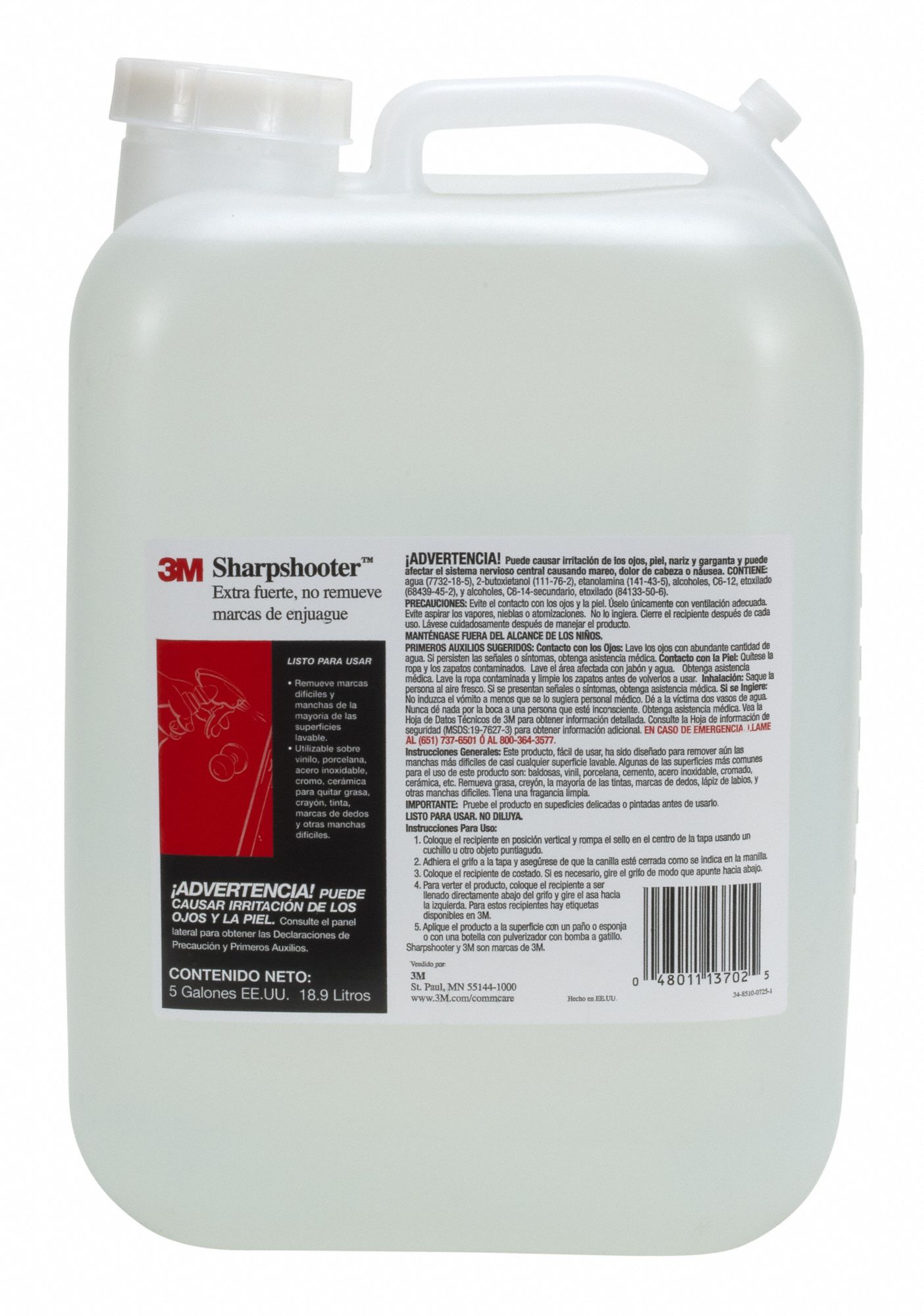 3M, Jug, 5 gal Container Size, Cleaner Degreaser - 3U124|13702 - Grainger