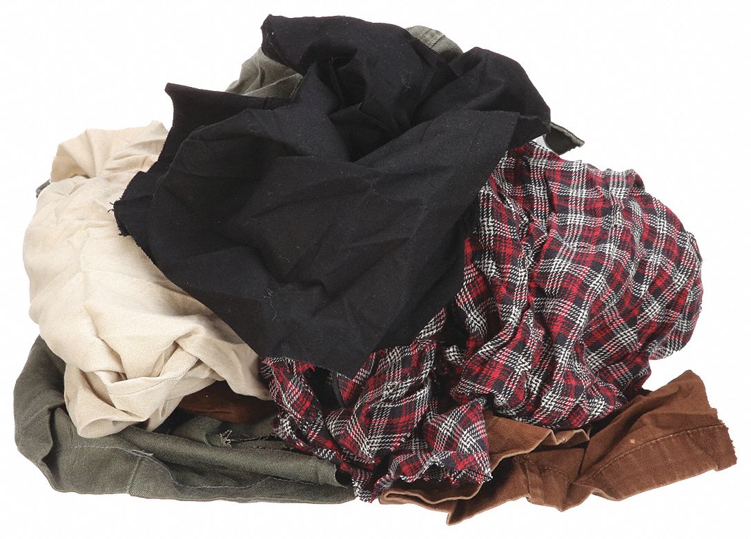 Assorted, Reclaimed, Cloth Rag - 3U590|G303025PC - Grainger