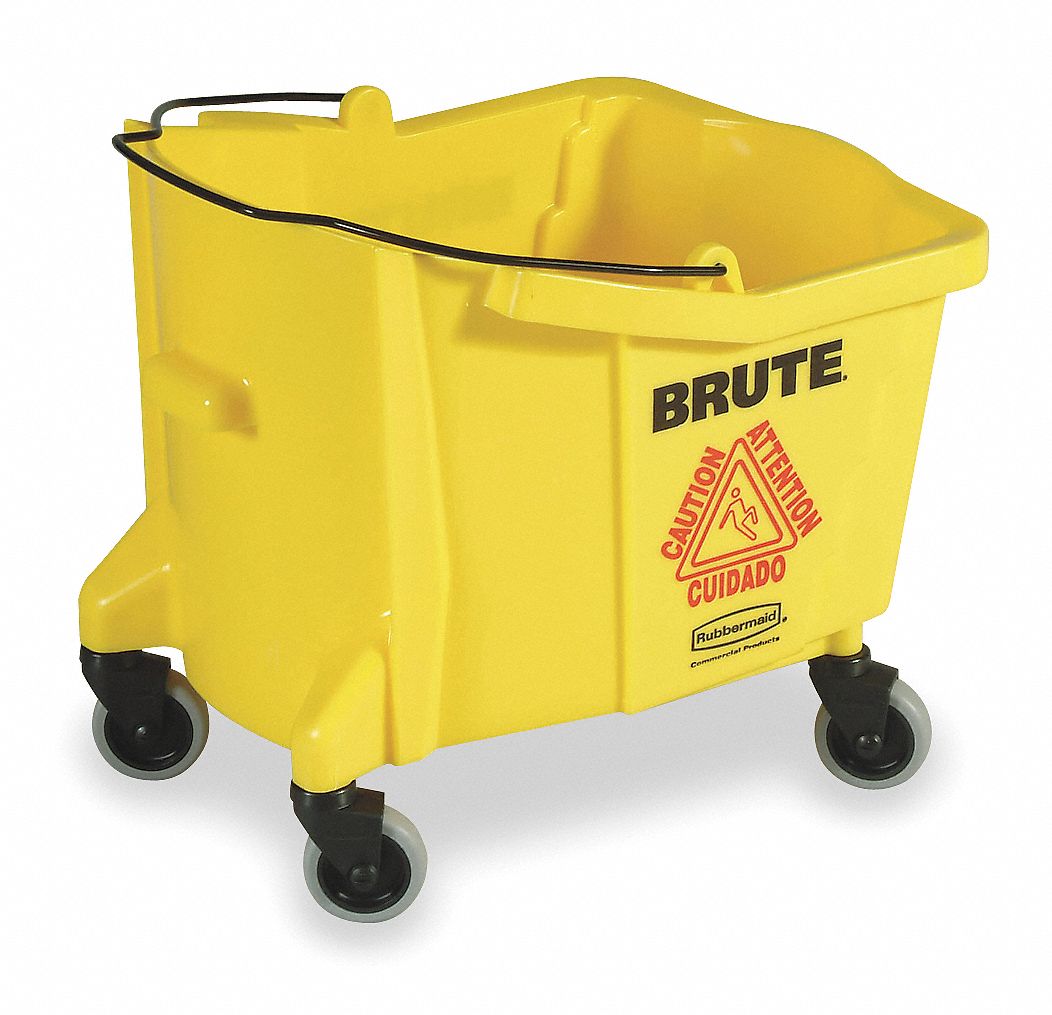 11 gal. Yellow Bucket, 1 EA - Grainger