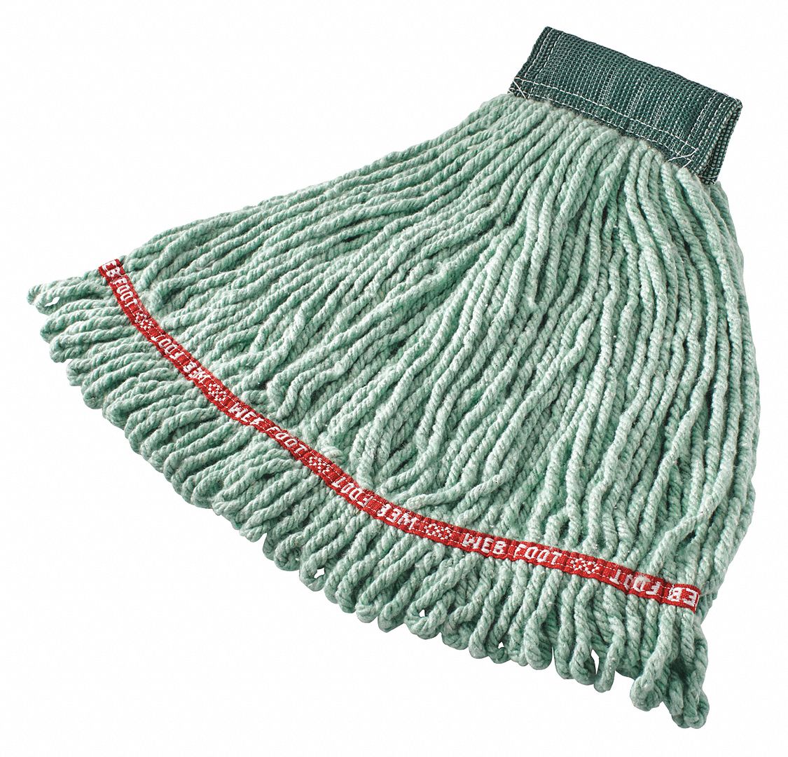 RUBBERMAID COMMERCIAL PRODUCTS, String Mop, Medium Mop Head Size, Wet ...